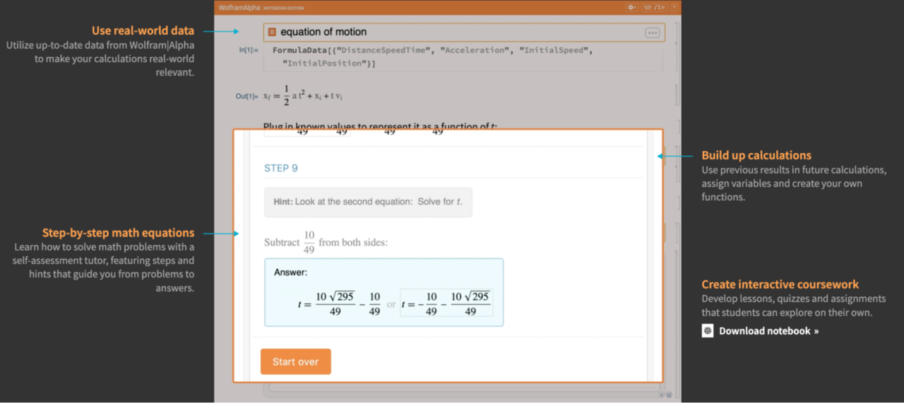Wolfram Alpha Notebook Edition | SciExperts